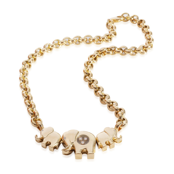Chopard | Jewelry | Chopard Happy Diamond Elephant Necklace In 8k ...